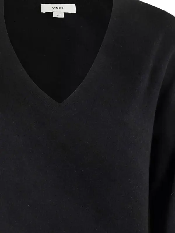 Vince Weekend V-neck Sweater - Black