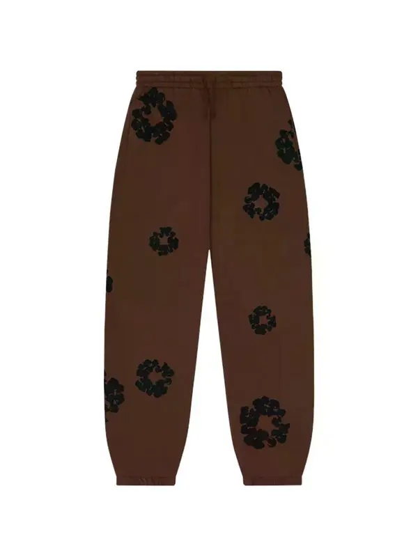 DENIM TEARS Cotton Wreath Track Pants - Brown