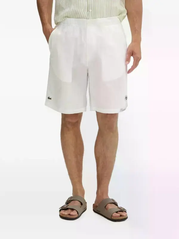 Lacoste Elasticated Waist Shorts With Logo Patch