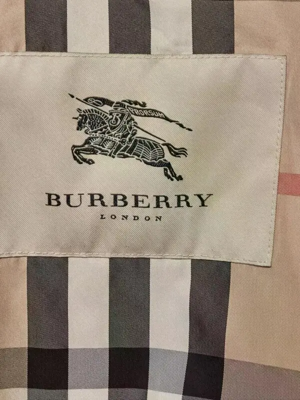 Burberry Epaulette Trench Coat - Blue