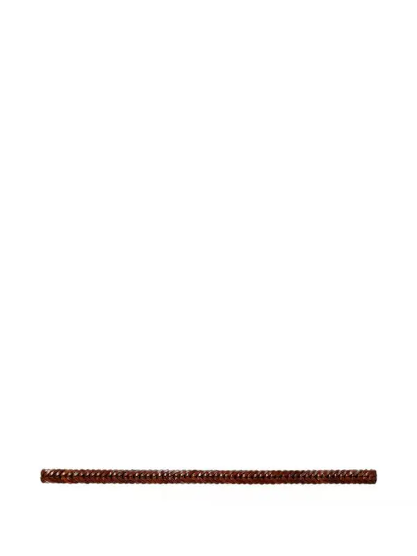 Dragon Diffusion Braided Leather Belt - Brown