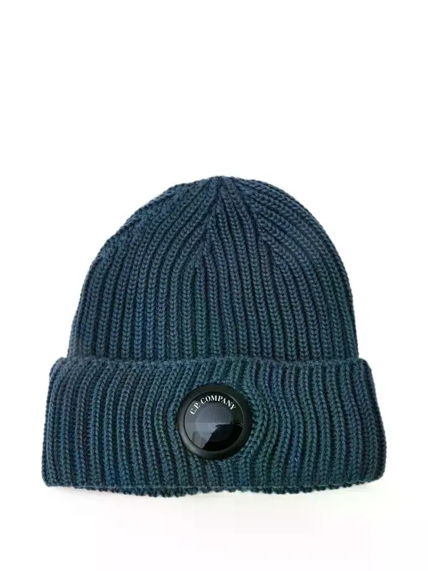 C.P. COMPANY Ribbed-knit Beanie Hat - Blue