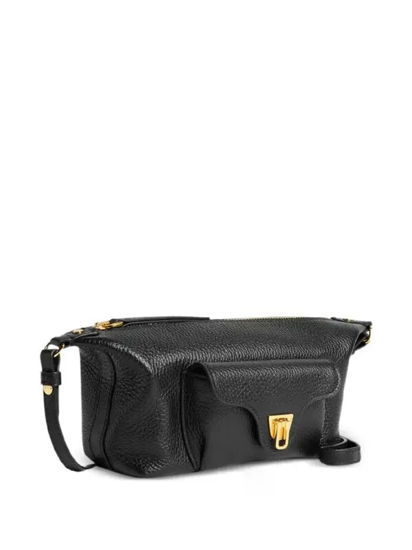 COCCINELLE Mini Beat Leather Shoulder Bag - Black