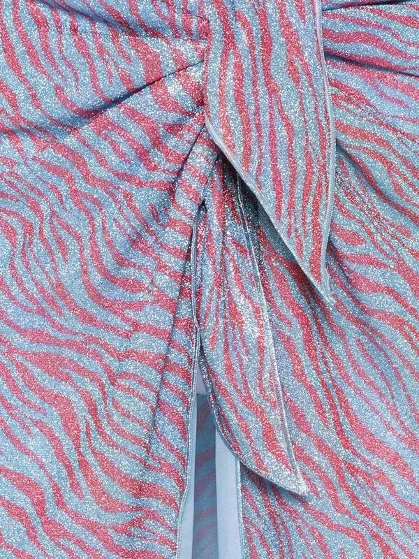 Oseree Animalier-print Lurex Pareo