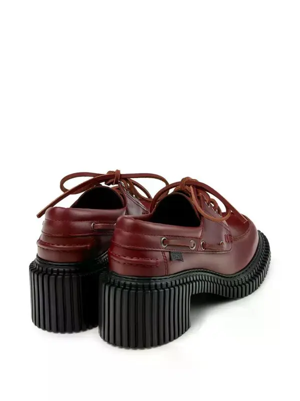 Camper Pix Leather Loafers With Block Heel