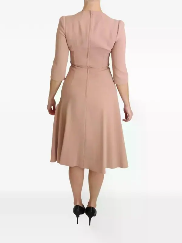 Dolce & Gabbana A-line Square Neck Midi Dress