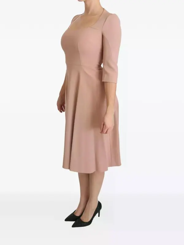 Dolce & Gabbana A-line Square Neck Midi Dress