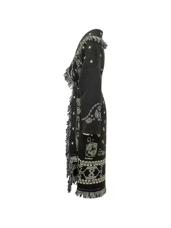 Alanui Jacquard Fringed Bandana Coat