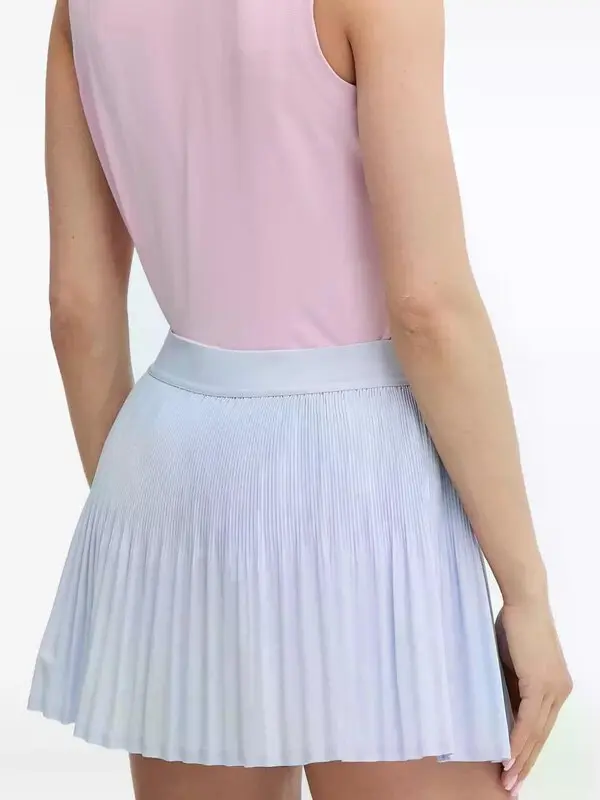 Lacoste Pleated Logo-patch Mini Skirt