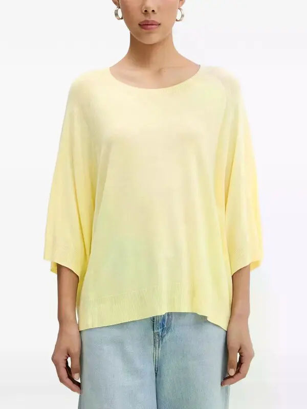 VICOLO Fine Knit Raglan Sleeve T-shirt