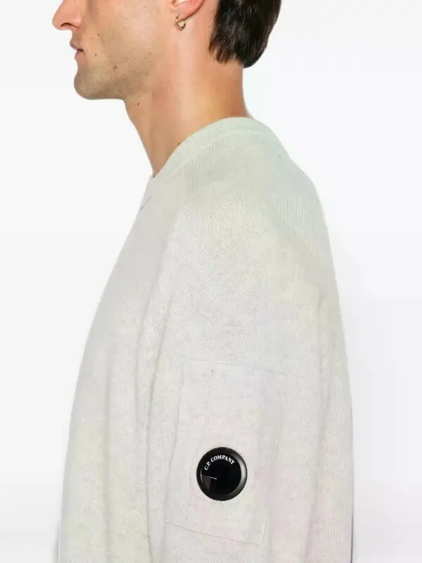 C.P. COMPANY Lens Detail Crew Neck Sweater