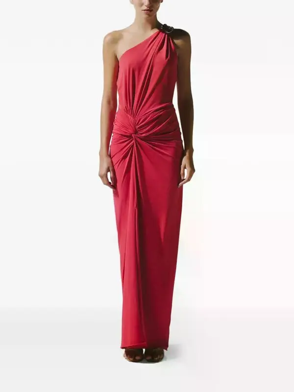 BAOBAB Canoa Knot-detail One-shoulder Maxi Dress