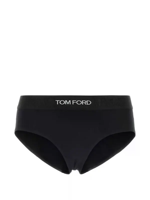 TOM FORD Signature Logo-waistband Briefs - Black