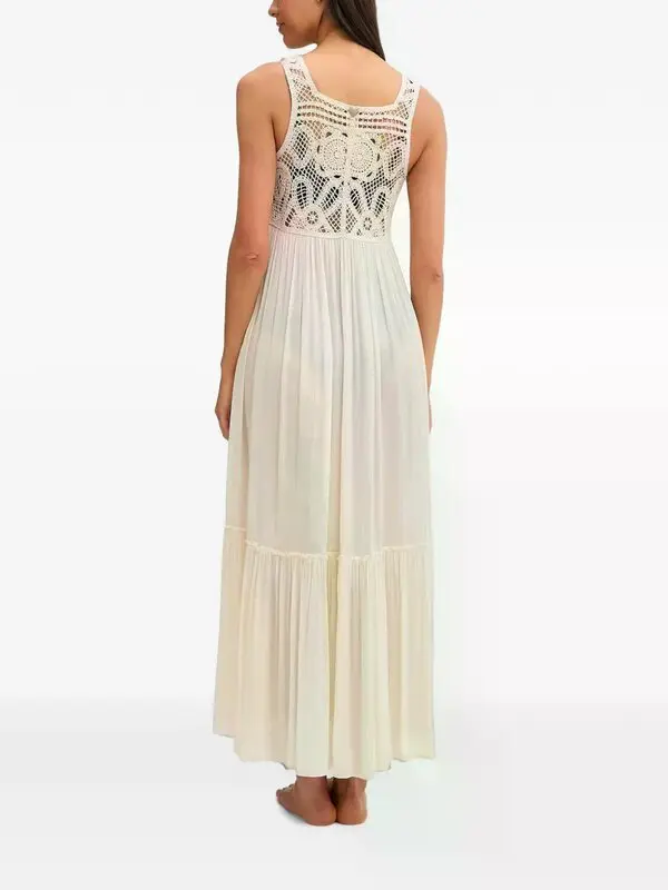 TWINSET Crochet-knit Midi Beach Dress