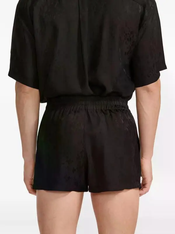 LGN LOUIS GABRIEL NOUCHI Jacquard Logo Patch Shorts