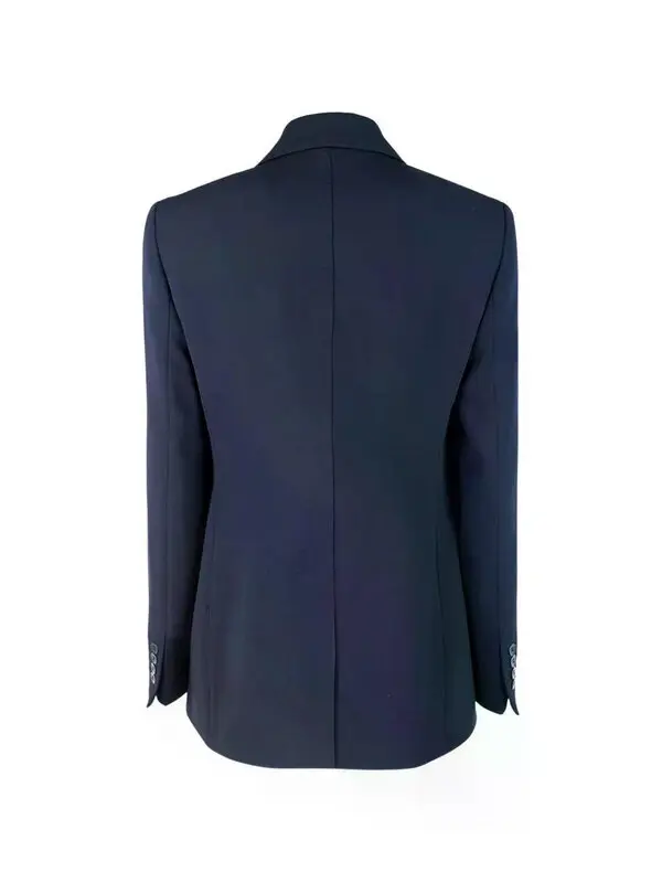 Max Mara Single-breasted Notched-lapels Blazer - Blue