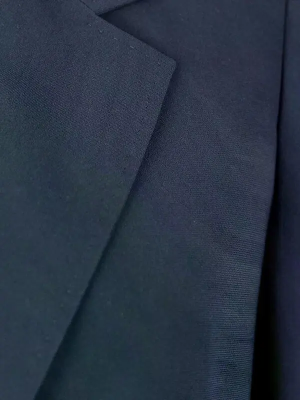 Max Mara Single-breasted Notched-lapels Blazer - Blue