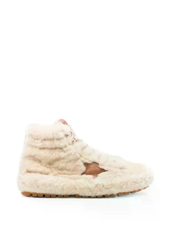 GOLDEN GOOSE Francy Shearling High-top Sneakers