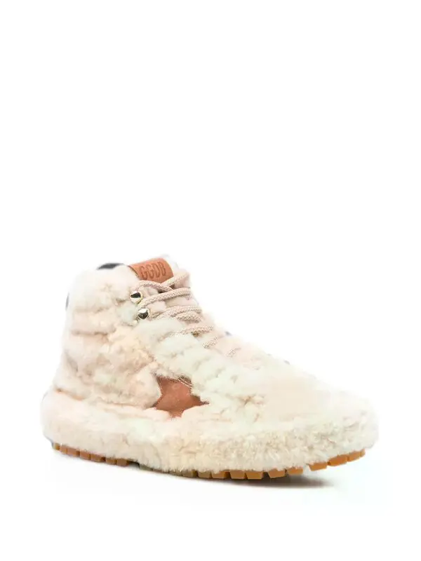 GOLDEN GOOSE Francy Shearling High-top Sneakers