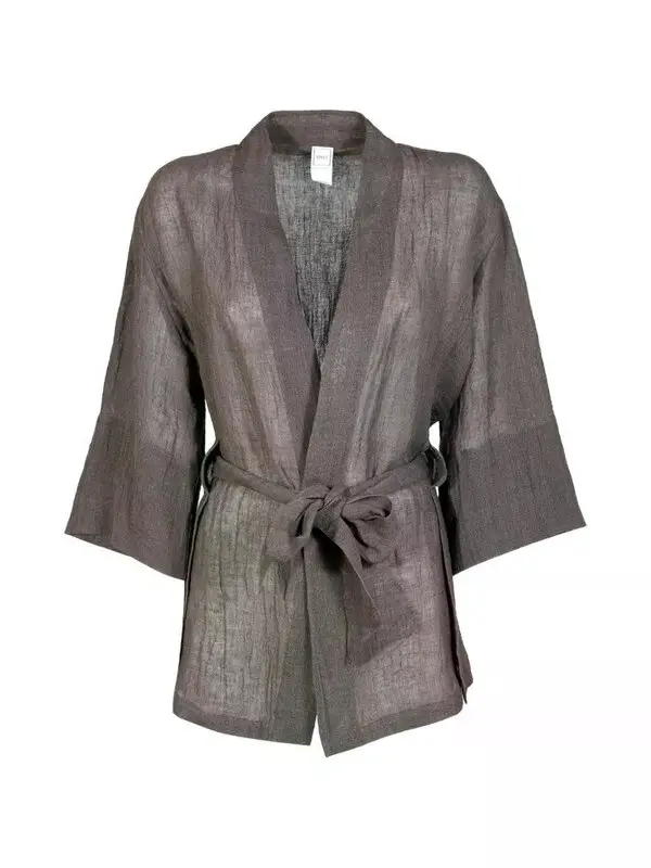 120% Lino Belted Kimono