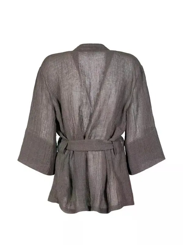 120% Lino Belted Kimono