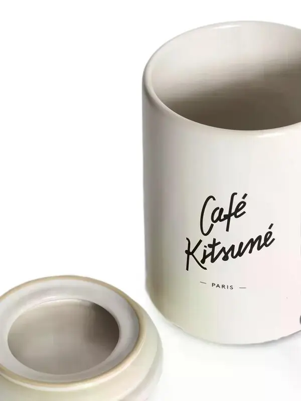CAFÉ KITSUNÉ Logo-print Canister