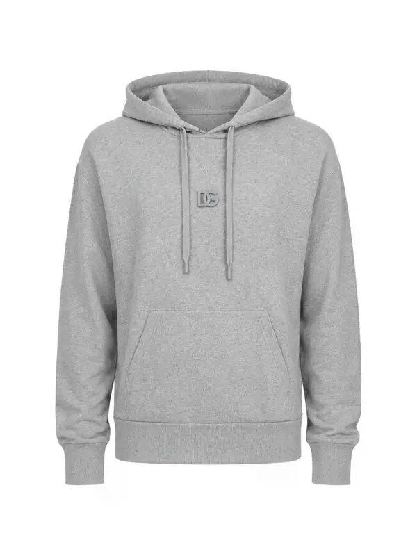 Dolce & Gabbana Jersey Dg Logo Plaque Hoodie