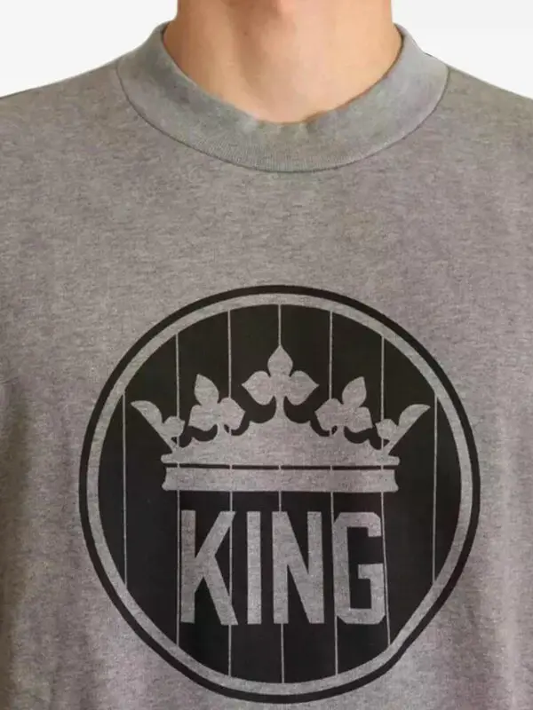 Dolce & Gabbana Crew Neck Sweatshirt With Crown Print