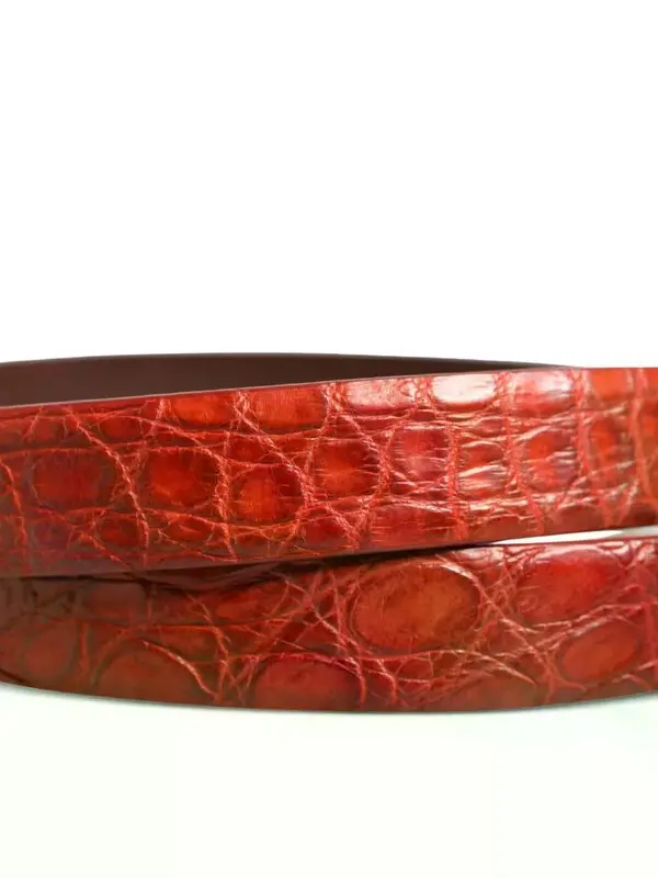 Dolce & Gabbana Crocodile-effect Leather Belt
