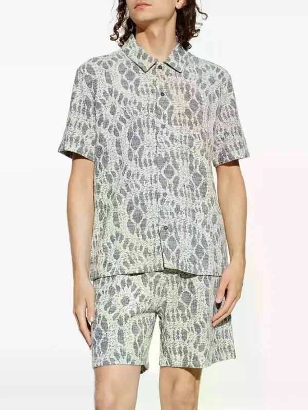 SAMSOE SAMSOE Sakvist Snake-print Shirt - Neutrals