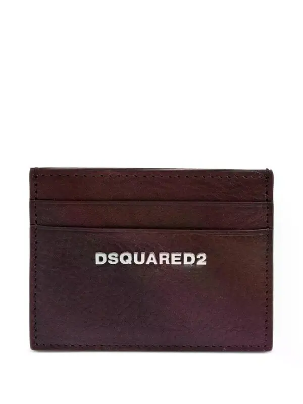 Dsquared2 Logo-plaque Leather Card Holder - Brown