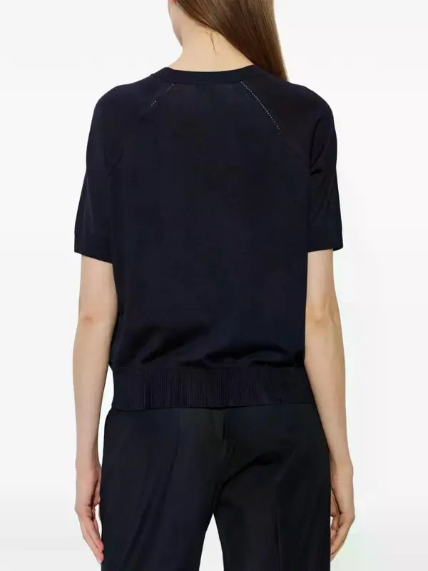 Moncler Wool T-shirt - Blue