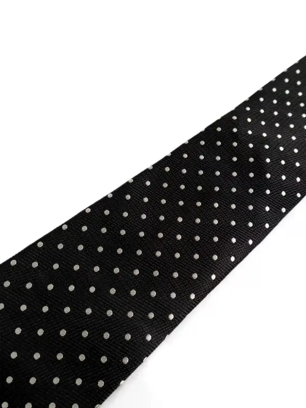 TOM FORD Polka-dot Silk Neck Tie - Black