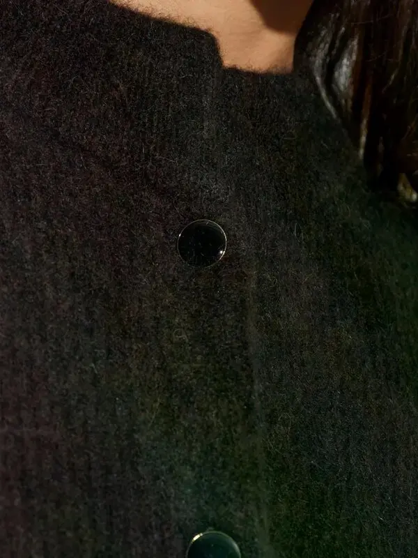 GESTUZ Button-up Cardigan - Brown
