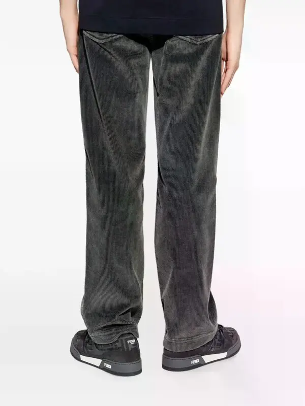 Fendi Corduroy Ff-logo Trousers