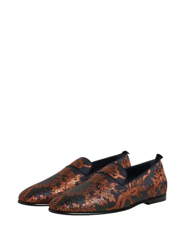 Dolce & Gabbana Floral Jacquard Loafers