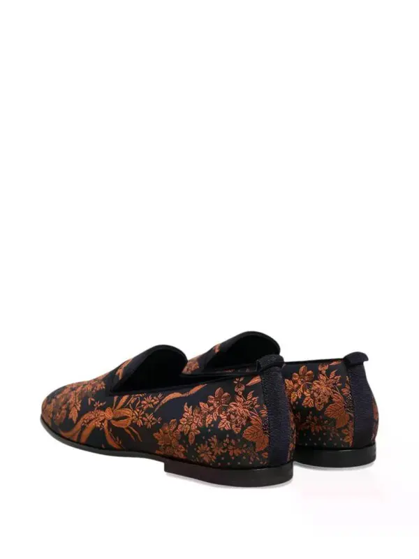 Dolce & Gabbana Floral Jacquard Loafers