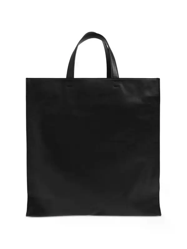 JIL SANDER Leather Tote Bag - Black