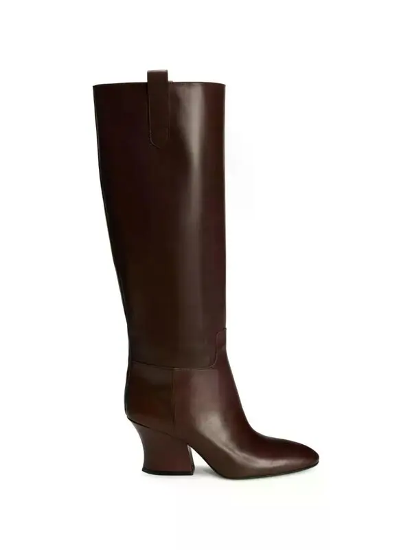JIL SANDER Block-heel Leather Boots