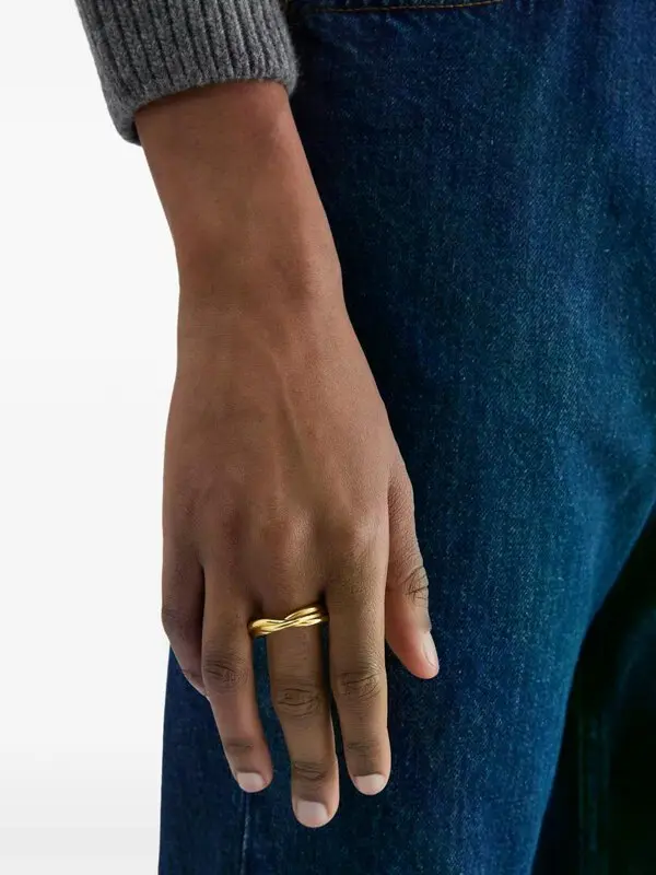JIL SANDER Tangle Knot Ring - Yellow
