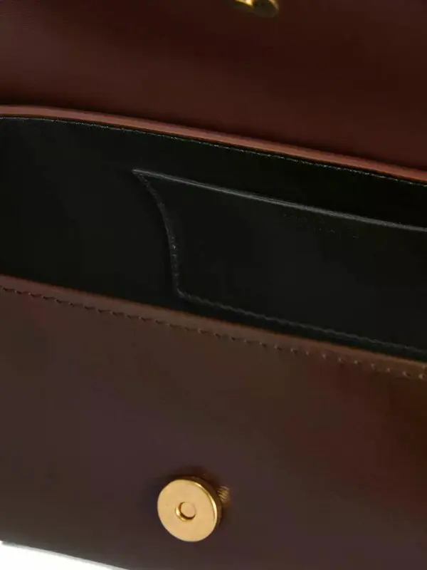 JIL SANDER Cannolo Leather Shoulder Bag - Brown