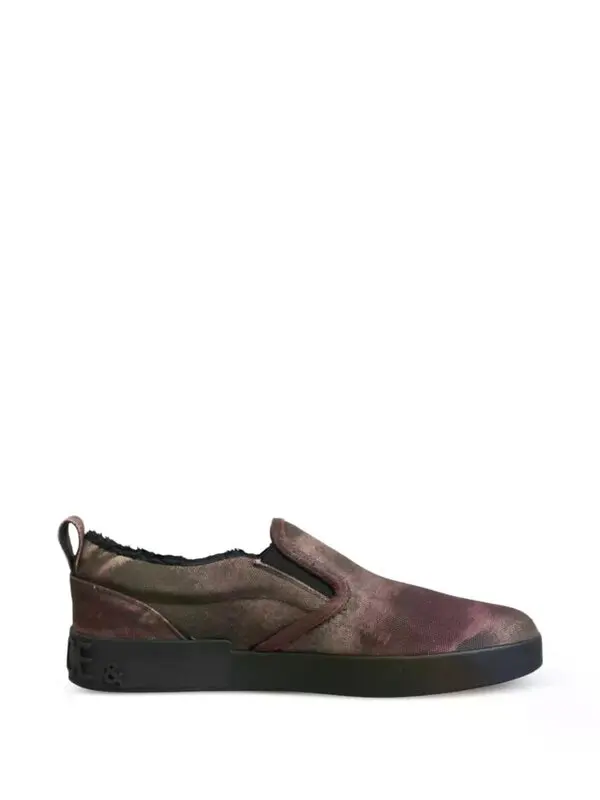 Dolce & Gabbana Abstract Print Slip-on Sneakers