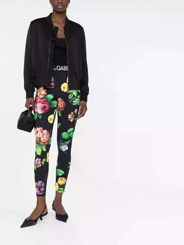 Dolce & Gabbana Floral-print Leggings