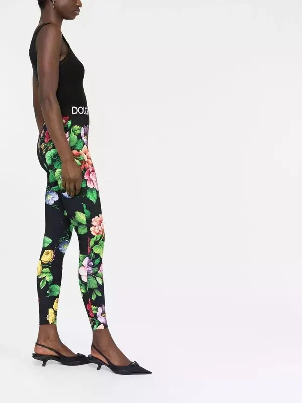 Dolce & Gabbana Floral-print Leggings