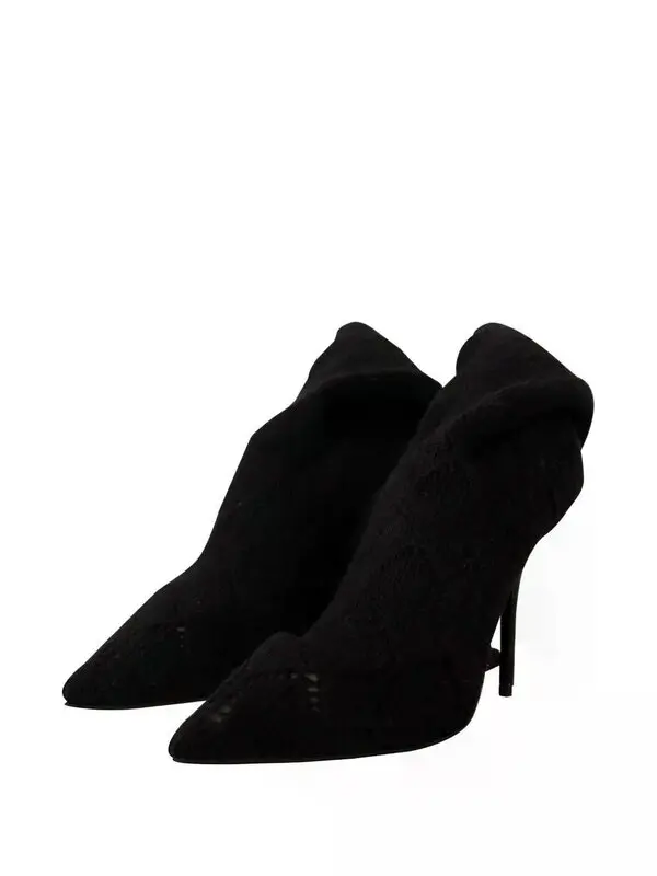 Dolce & Gabbana Knit Pointed-toe Stiletto Boots