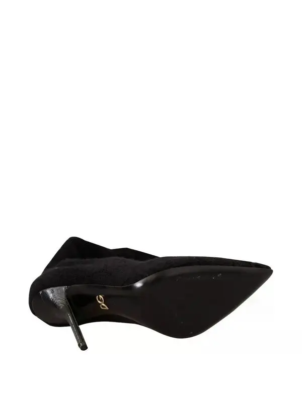 Dolce & Gabbana Knit Pointed-toe Stiletto Boots