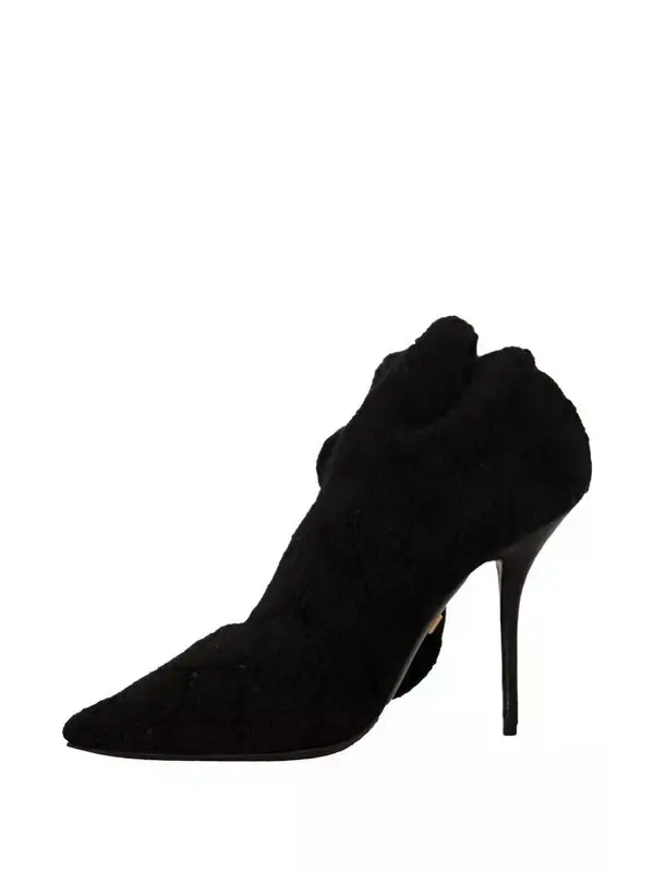 Dolce & Gabbana Knit Pointed-toe Stiletto Boots
