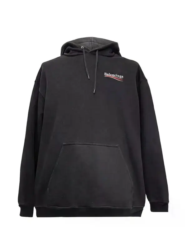 Balenciaga Political Campaign Hoodie - Black