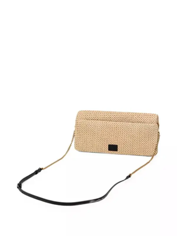 Pinko Love Bag Click Woven Clutch Bag - Neutrals