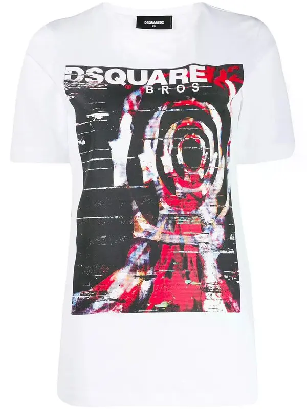 Dsquared2 Graphic Print T-shirt - White